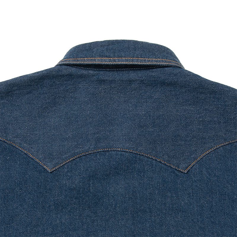 STUDIO D'ARTISAN "D5701" 12.8OZ NATURAL INDIGO DENIM WESTERN SHIRT ...