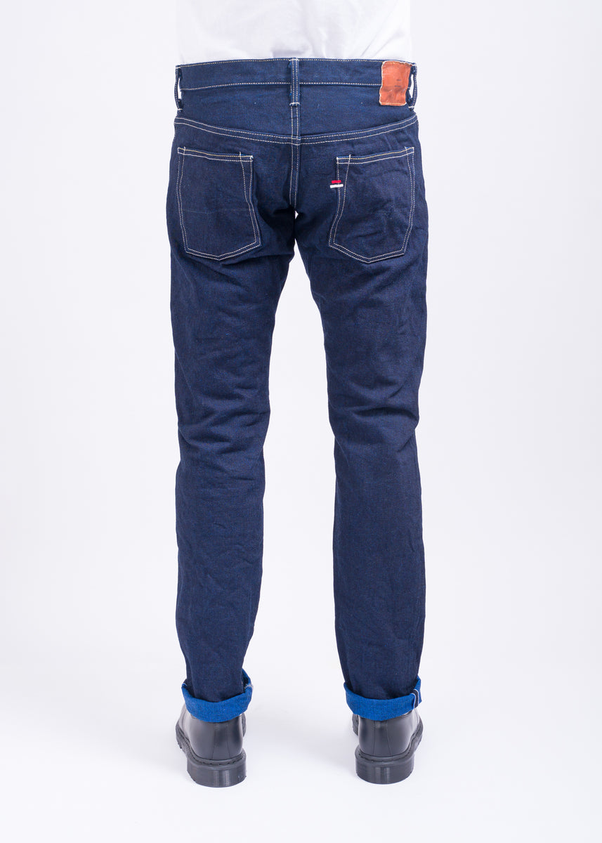 TANUKI YUT 16.5OZ NATURAL INDIGO "YURAI" TAPERED JEANS – CULT OF INDIGO
